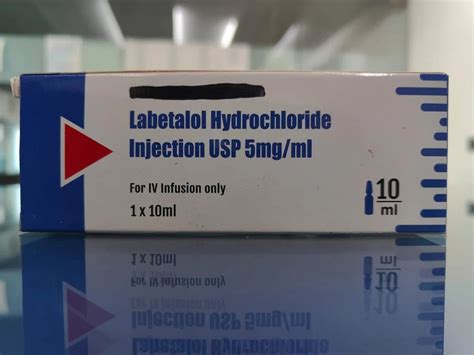 Labetalol Hydrochloride Injection 5 Mg At Rs 50vial In Ankleshwar