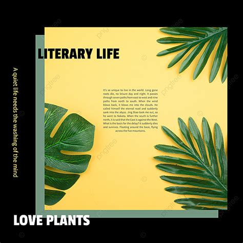 Plant Leaves Pattern Sticker Template Download On Pngtree