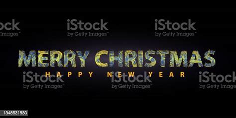새해 복 많이 받으세요 미래 텍스트와 메리 크리스마스 휴일 추상어두운 배경 인사배너용 혼란스러운 선이 있는 검은색 텍스트입니다