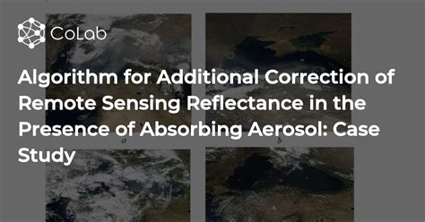 Algorithm For Additional Correction Of Remote Sensing Reflectance In The Presence Of Absorbing