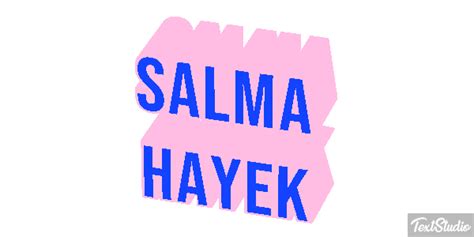 Salma Hayek Celebrity Animated  Logo Designs