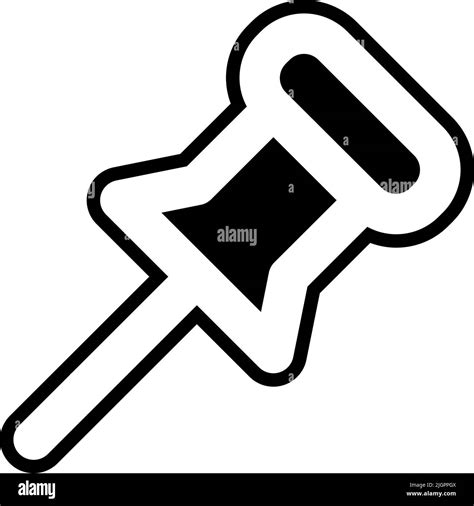 User Interface Pin Icon Stock Vector Image Art Alamy