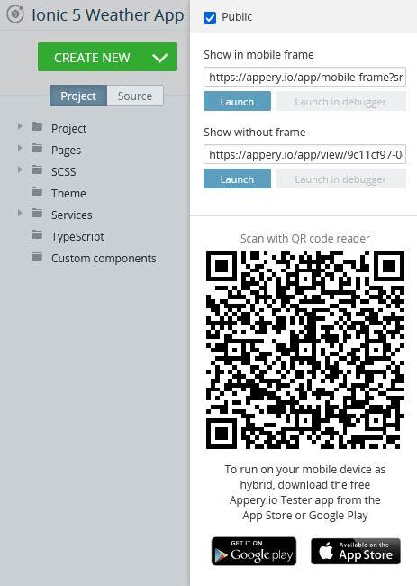 Ionic 5 Weather Sample App
