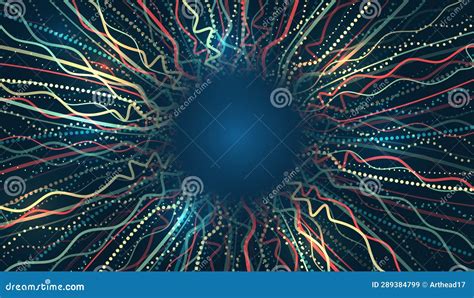 Futuristic Network Or Business Analytics Structuring The Flow Of