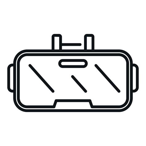 Device Helmet Icon Outline Vector Vr Reality 22873137 Vector Art At Vecteezy