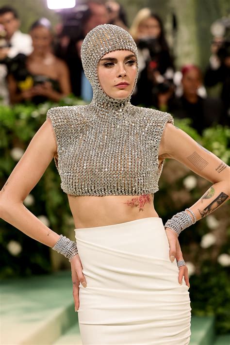 Cara Delevingne Shines Bright With A Jewelled Body Armour At The 2024 Met Gala British Vogue