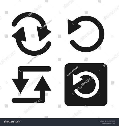 Reload Arrows Circle Arrow Connect Recycle Stock Vector Royalty Free 2393874225 Shutterstock