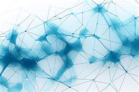 Premium Vector Abstract Geometric Texture With Molecular Structures And Neural Network