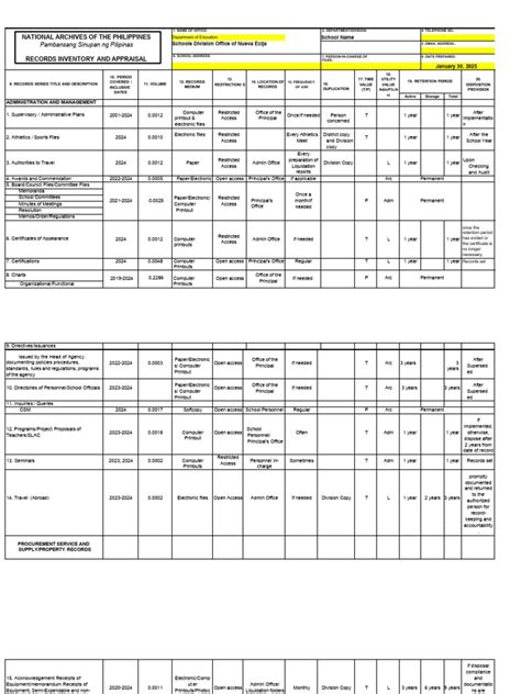 Sample Nap Form 1 Elementary Secondary Pdf