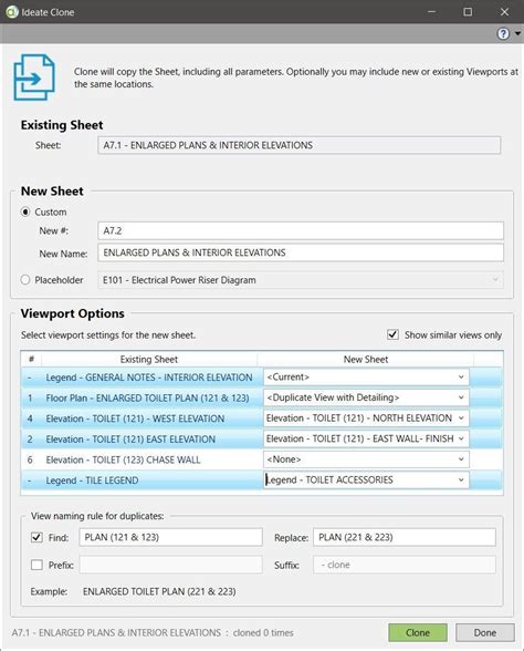 Wishlist Granted Duplicate A Revit Sheet With Ideate Clone