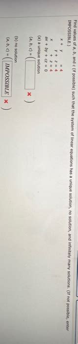 Solved Find Values Of A B And If Possible Such That The Chegg Com