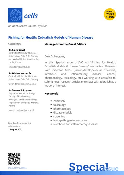 Pdf Special Issue Invitation In Cells Journal