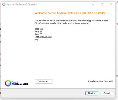 pasos para descargar apache netbeans into programacion p oct22 feb23