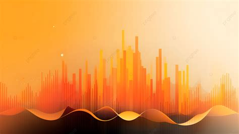 Simple Business Data Column Chart Background Golden Business Data Column Chart Background