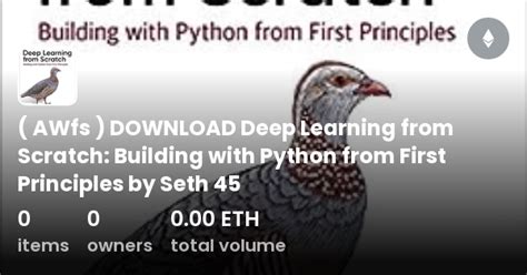 Awfs Download Deep Learning From Scratch Building With Python From