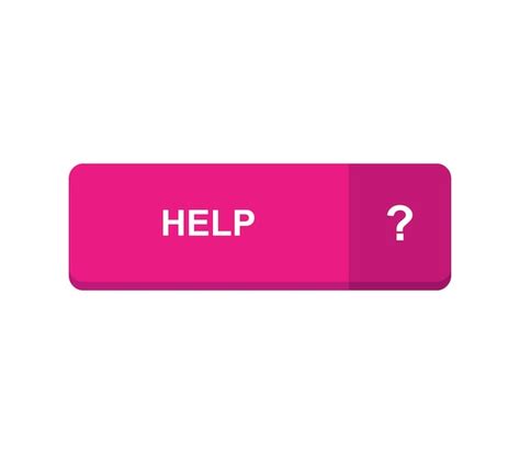 premium vector help button