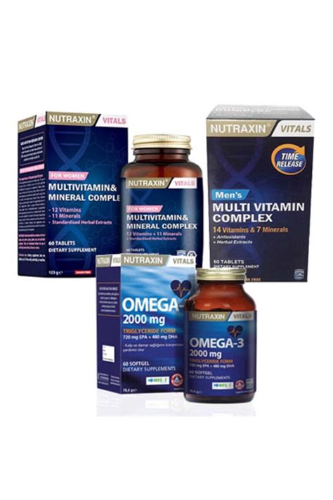 Nutraxin Men's Multivitamin Complex & Women's Multivitamin Complex ...