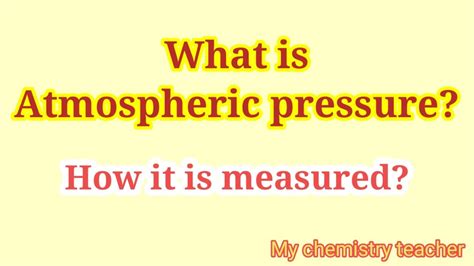 Standard Atmospheric Pressure At Adam Goudeau Blog