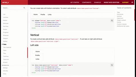 Javascript Tabs Save Space Examples Of Tabbed Widgets Flatlogic Blog