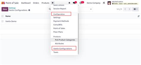 Vantiv Configurations In Odoo POS Odoo V Enterprise Edition Book