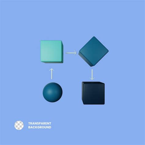 Premium Psd Workflow 3d Icon Illustration