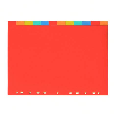 Ring Dividers For Ring Binder A Index Dividers A Binder A Notebook Color Index Cards