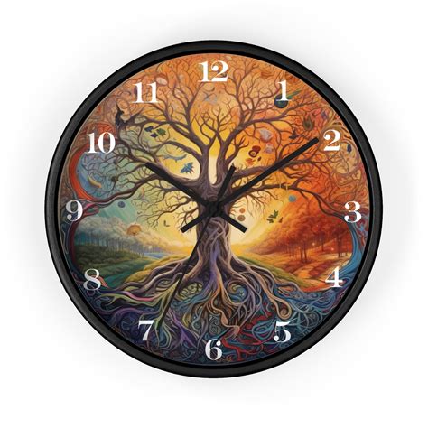 Tree Of Life Wall Clock Unique Wall Clock Nature Wall Clock Etsy