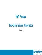 Two Dimensional Kinematics Understanding Velocity And Course Hero