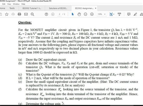 EE Analog Electronics NTU EEE Lecture RECORDINGS Notes Assignments Past Year Paper