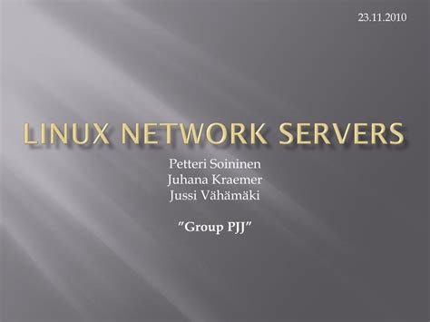 Ppt Linux Network Servers Powerpoint Presentation Free Download Id