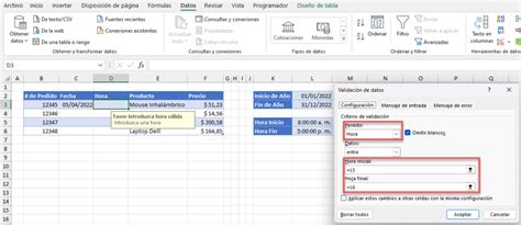 Validación de Datos Formato Fecha Hora en Excel y Google Sheets Automate Excel