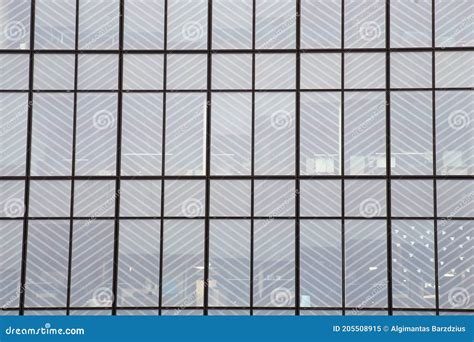 Modern Architecture With Window Glass Front Office Complex Kaunas Lithuania Stock Image
