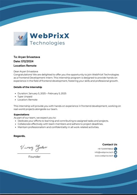 Aryan Srivastava On Linkedin Webdevelopment Internship