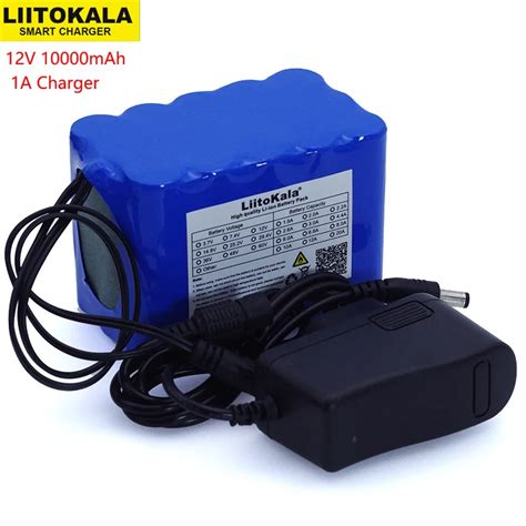Liitokala 12v 10ah 18650 Li-lon Battery Pack 12.6v 10000mah With Bms ...