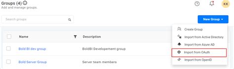 Import Groups From Oauth Provider Embedded Bi Bold Bi