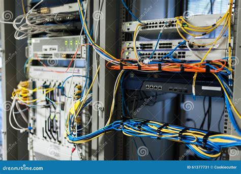 Core Switch Technology In Network Room Place Stock Image Image Of Power Industry 61377731