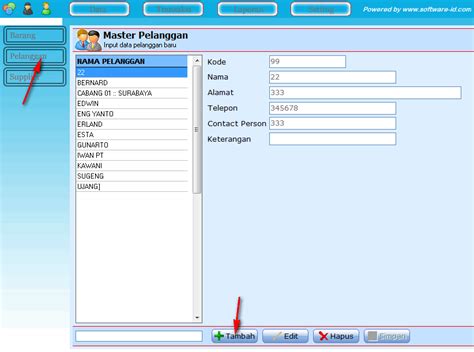 Menambah Data Barang Dan Data Pelanggan Pada SID Distro