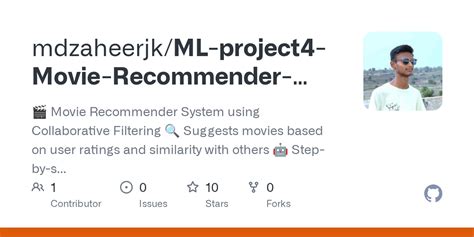 Github Mdzaheerjkml Project4 Movie Recommender System 🎬 Movie