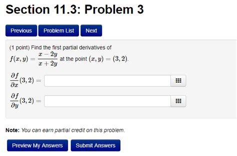 Solved Section 11 3 Problem 3 Previous Problem List Next 1 Chegg Com