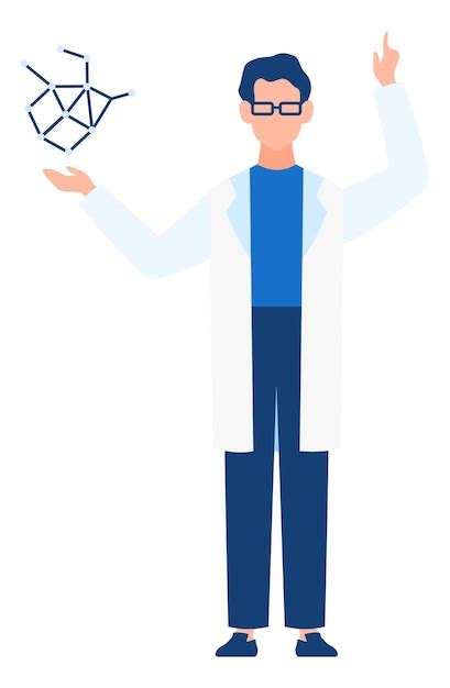 Premium Vector Scientist Having Idea Man Solving Scientific Problem