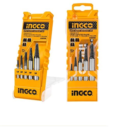 Ingco Buy Ingco Heavy Duty 5 Pcs Screw Extractor Set Pack Of 2