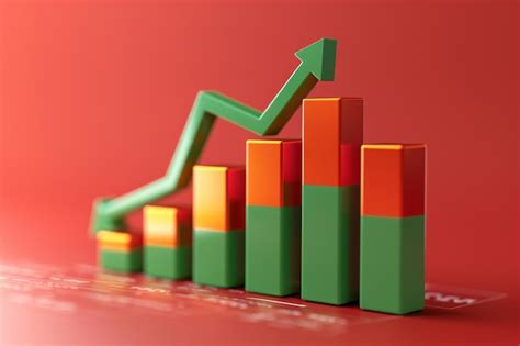 Premium Photo A Green Arrow Is On The Top Of A Green Graphrising Curve And Data Analysis