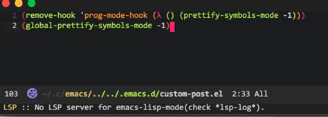 Centaur Emacs的 Pretty Symbol怎么全局关闭呢 Emacs General Emacs China