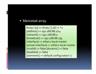 Introduction To MikroTik RouterOS API PPT