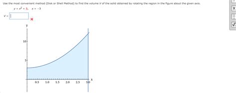 Solved Use The Most Convenient Method Disk Or Shell Method