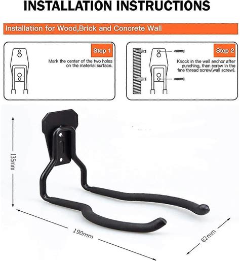 2pcs Garden Power Tool Hanger String Trimmer Hangers Weed Eater Wall