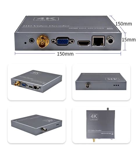 H 265 H 264 4k Rtsp Rtmp Onvif Ip To Hdmi Sdi Vga Cvbs L R Stereo Audio Hd Iptv Video Decoder