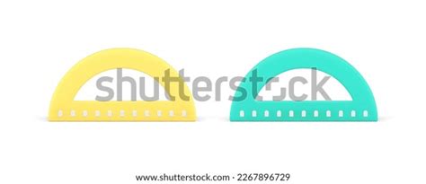 Protractor Ruler Angle Measuring Tool Geometry Stock Vector Royalty Free 2267896729 Shutterstock