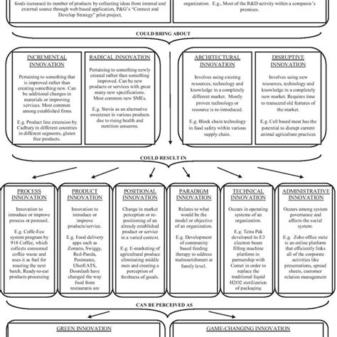 Conceptualized Model Showing The Flow Of Different Innovation At