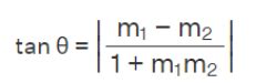 Angle Between Two Lines Formula Calculate Application